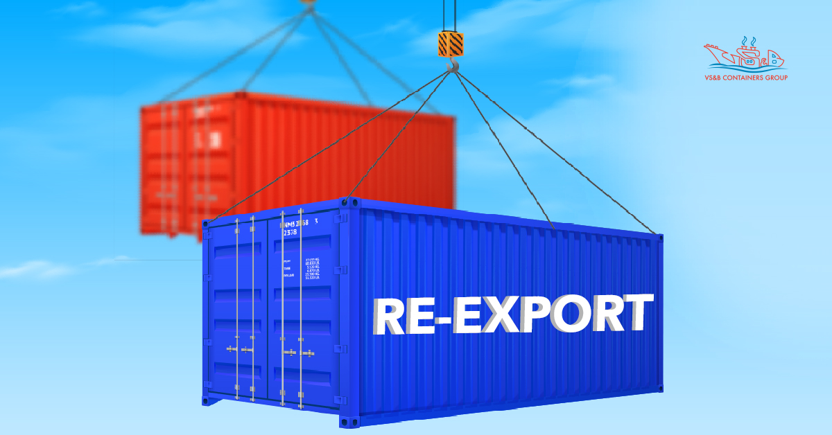 Re-exports of containers from India | VS&B Containers